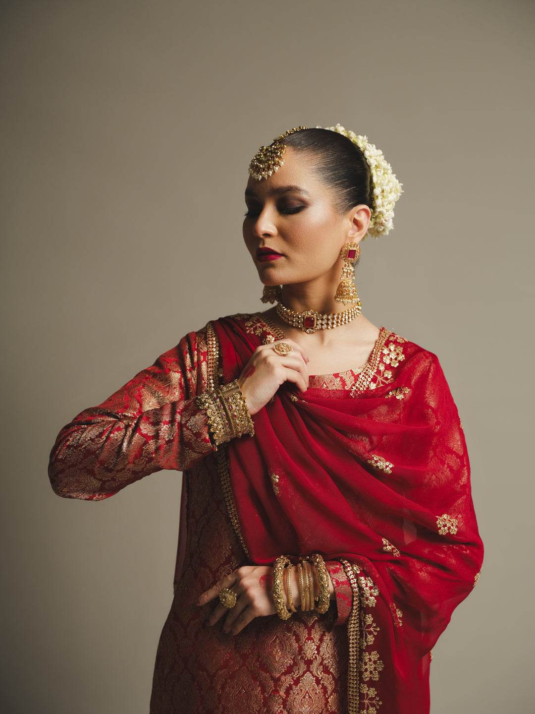 Deewani Banarsi Jamawar 2-Piece Set - Elegant & Timeless